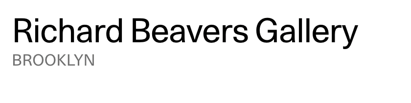 Richard Beavers Gallery | Contemporary Art Gallery | PLATFORM